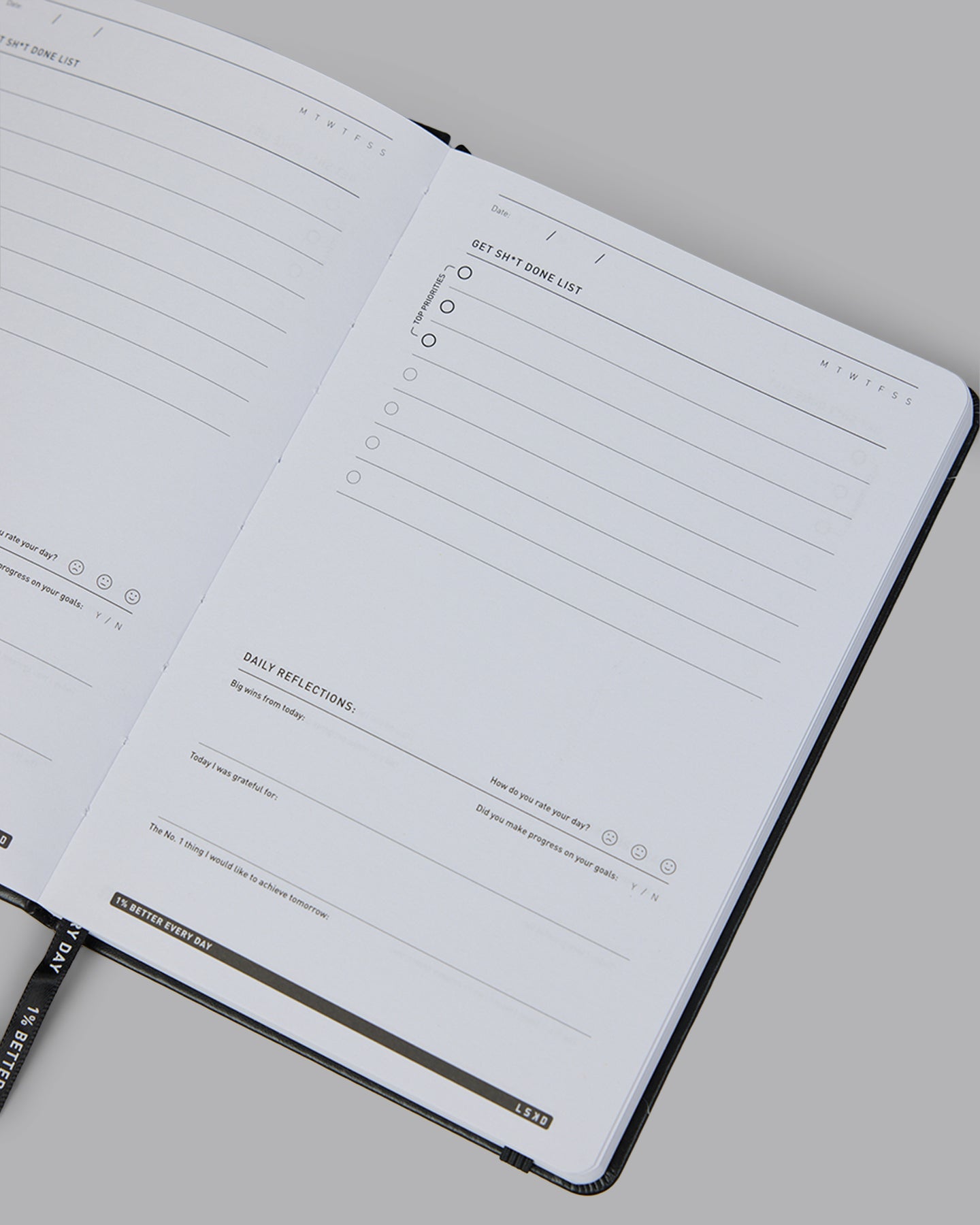 1% Better Journal - Black | LSKD
