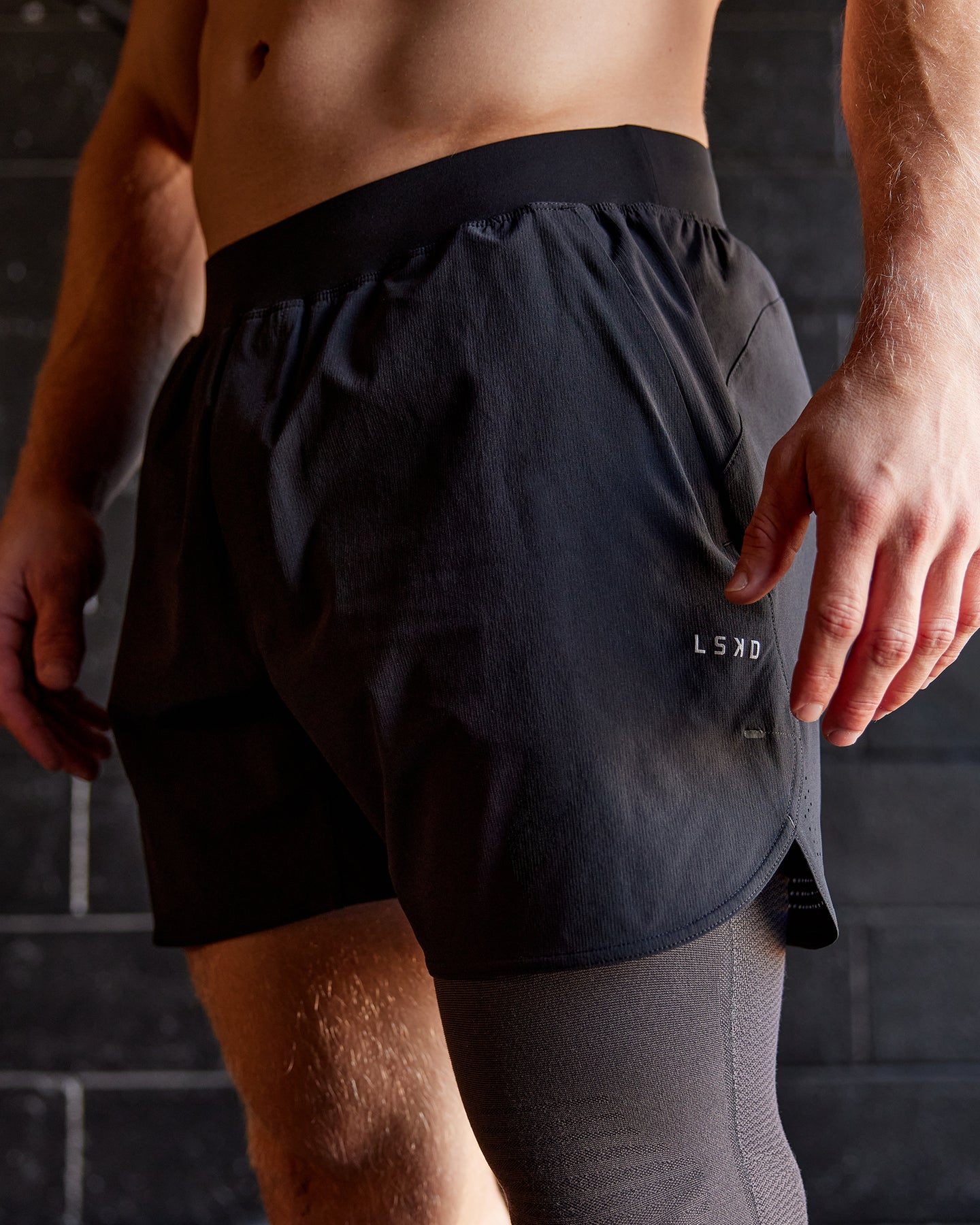 Lift 6" Performance Shorts - Black-Reflective | LSKD