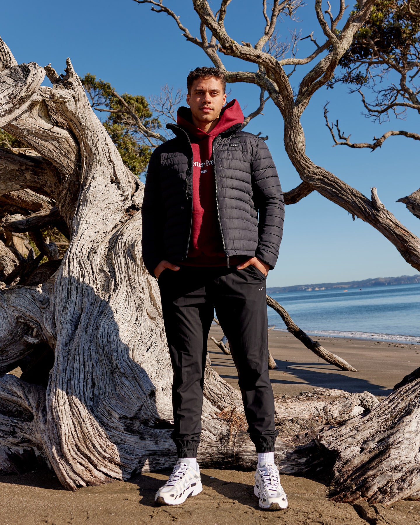 Mens All Day Puffer Jacket - Black | LSKD