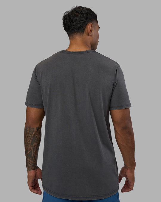 Base FLXCotton Tee - Dark Storm Washed | LSKD