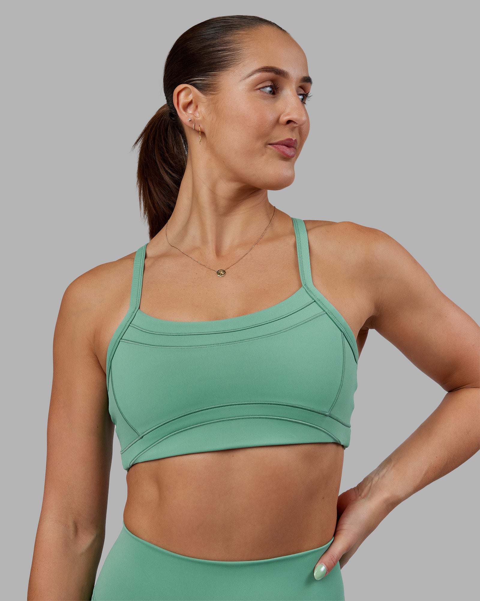 Abs Ignite Sports Bra - Matcha Green | LSKD