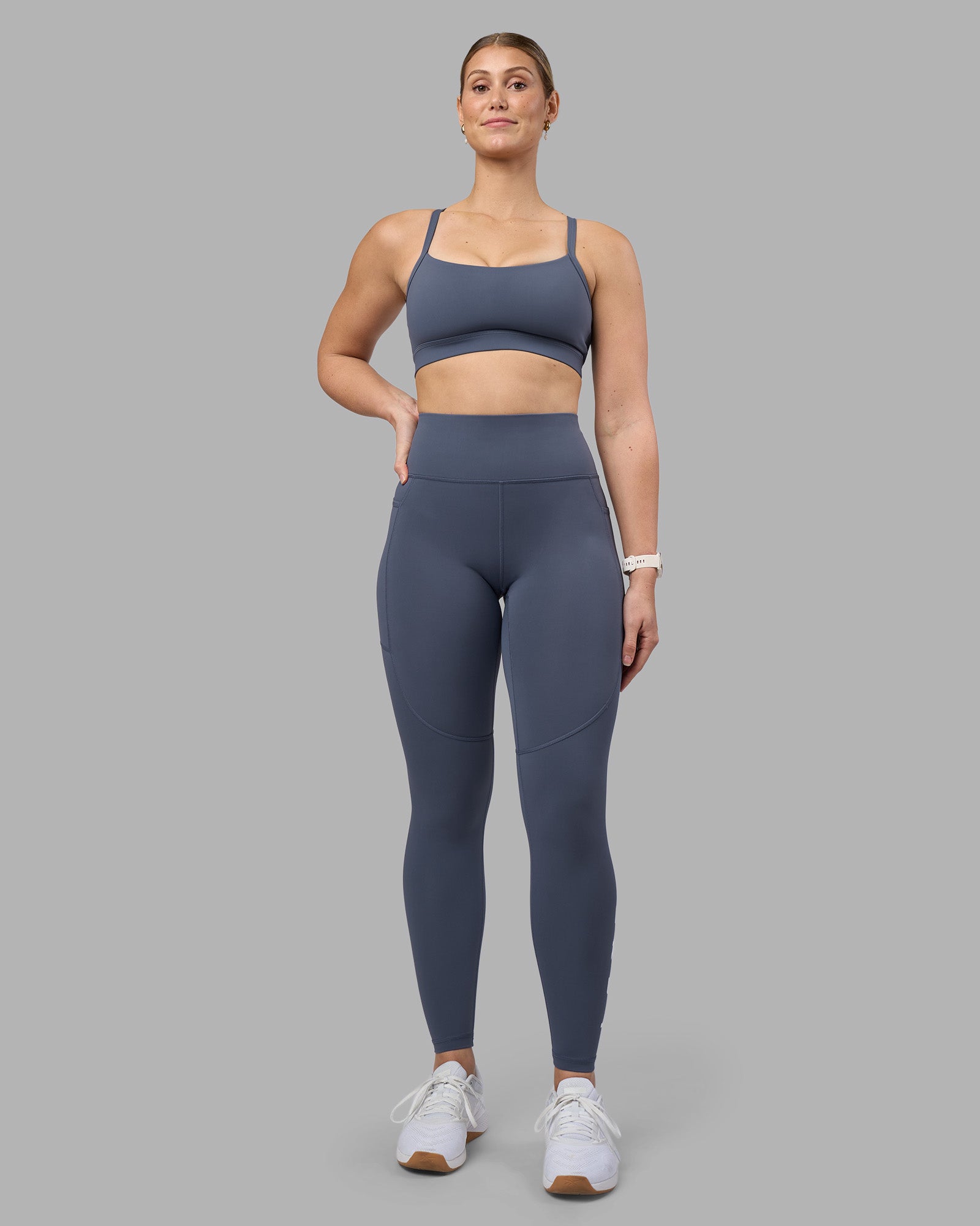 Rep Ultra High-Rise Full Length Legging Pockets - Night Shadow-White | LSKD