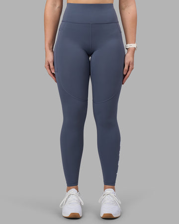 Rep Ultra High-Rise Full Length Legging Pockets - Night Shadow-White | LSKD