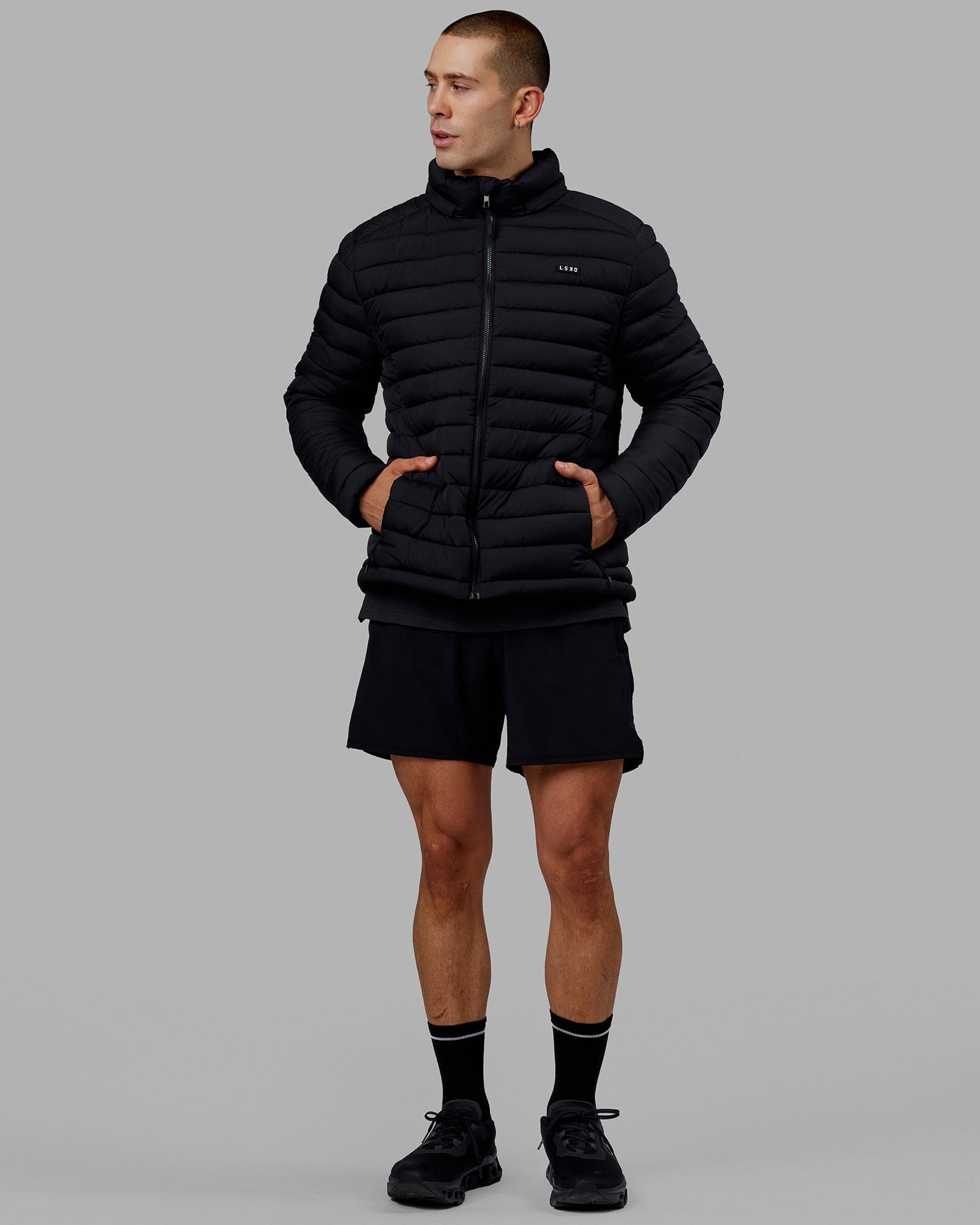 Mens All Day Puffer Jacket - Black | LSKD