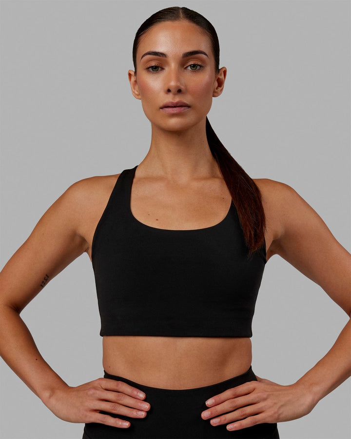 Ace Long Line Bra - Black | LSKD