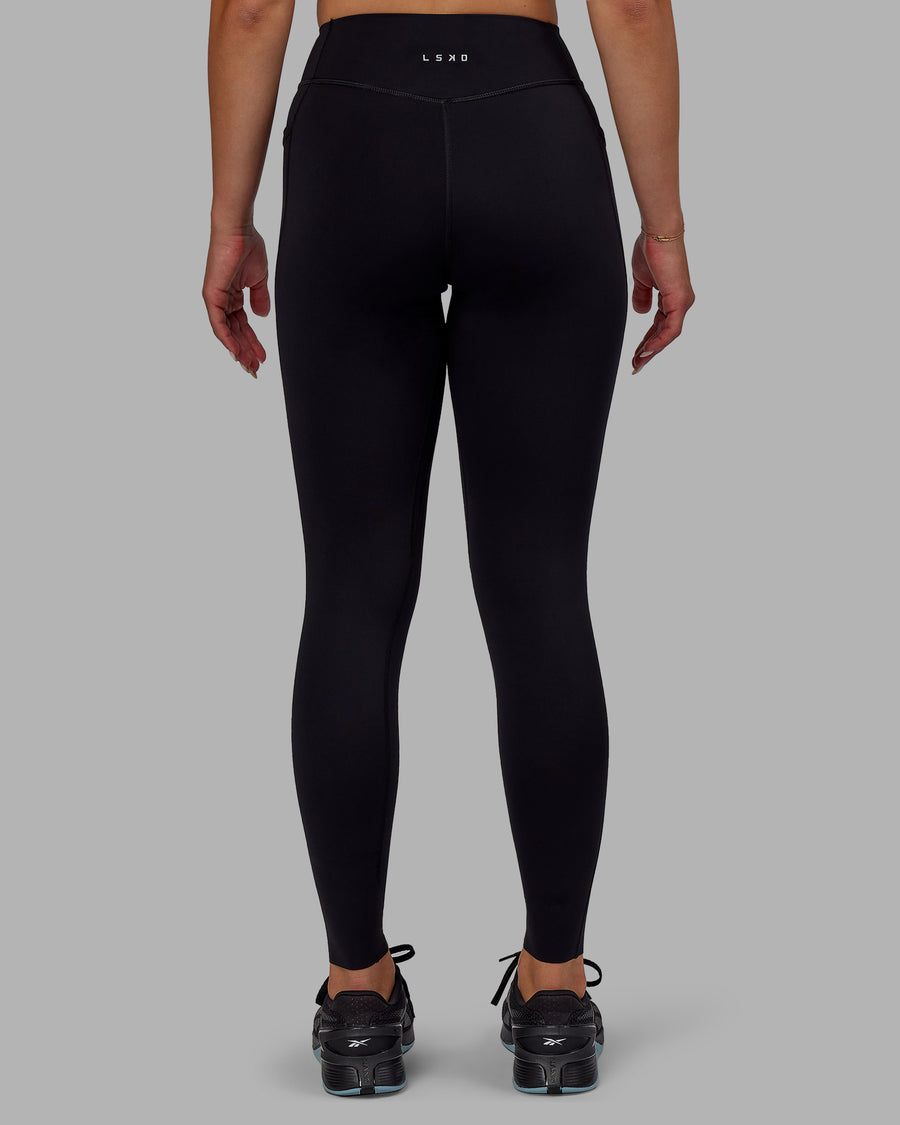 Elite High-Rise Full Length Legging Pockets - Black | LSKD