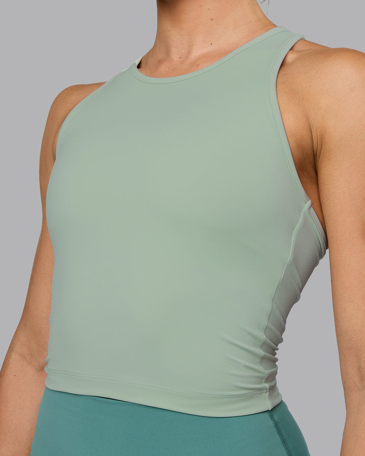 Flow Shelf Bra Performance Tank - Surf Spray | LSKD