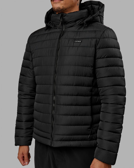 Mens All Day Puffer Jacket - Black | LSKD