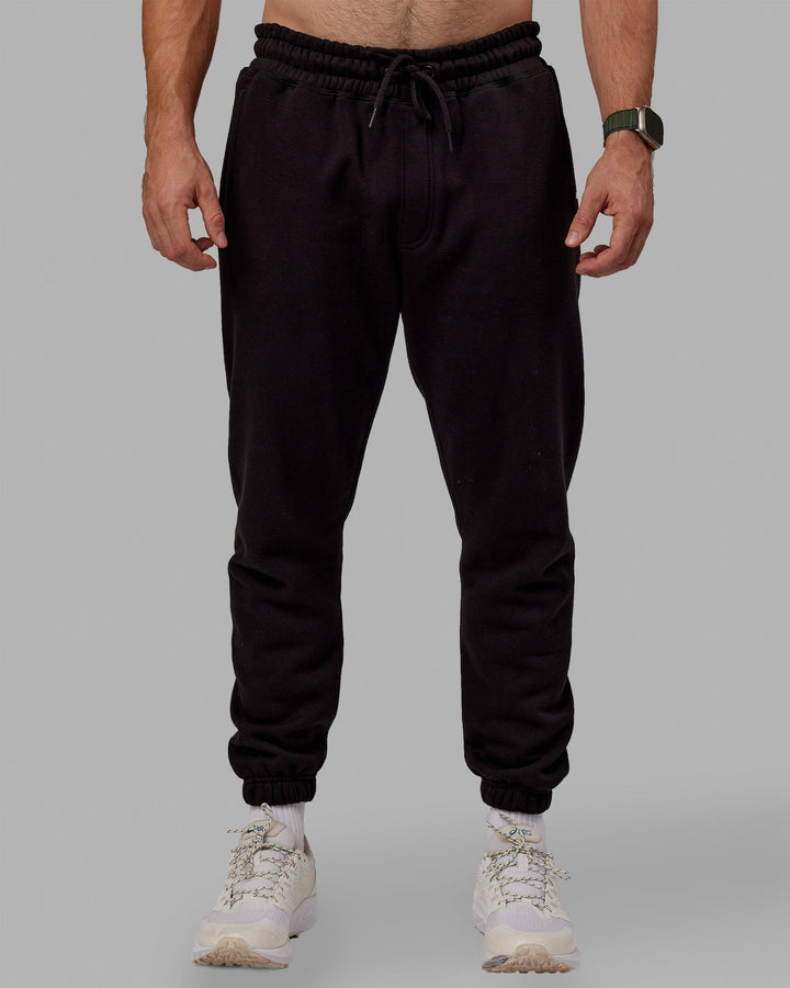 Mens MVP Cuffed Track Pants - Black | LSKD