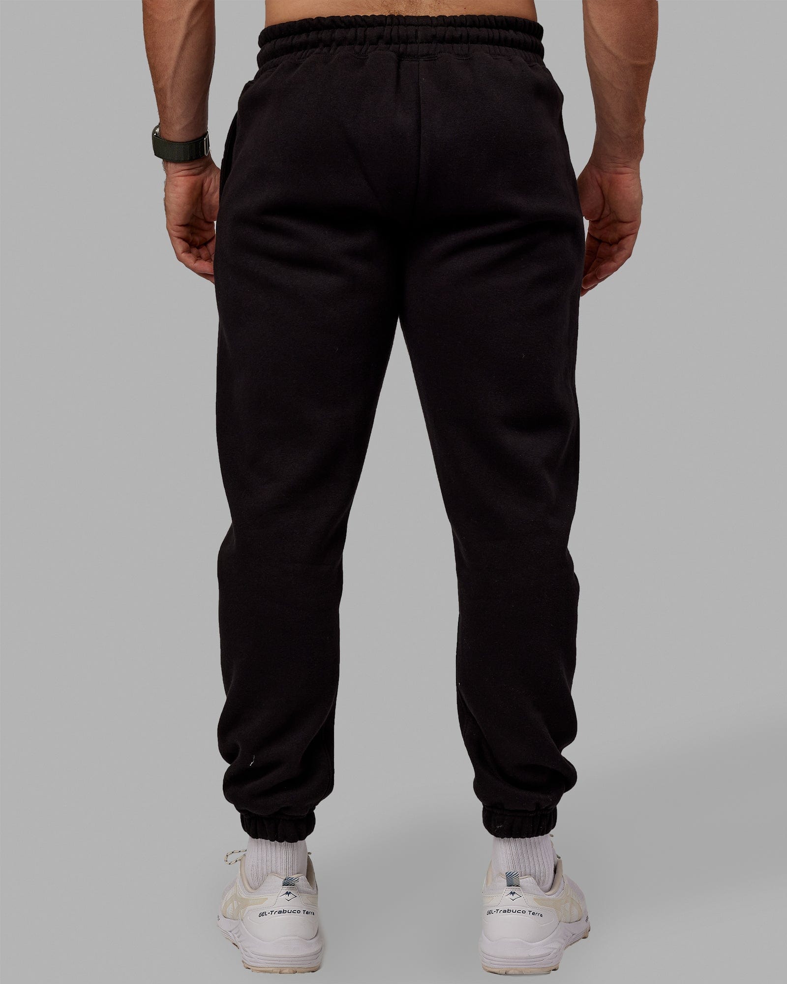Mens MVP Cuffed Track Pants - Black | LSKD