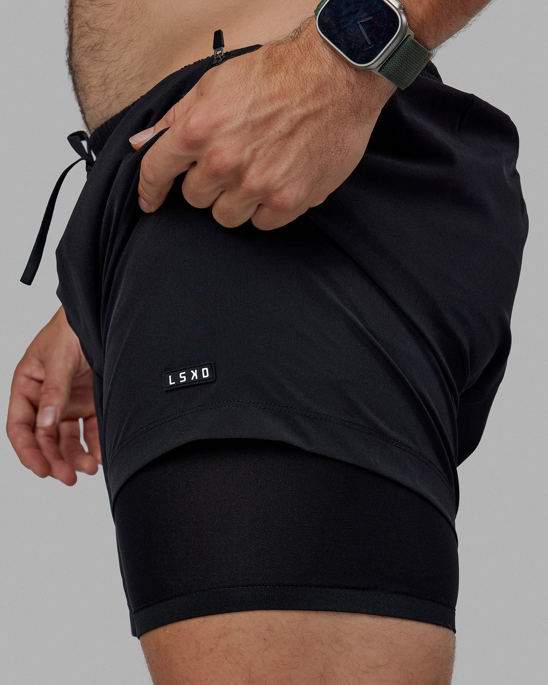 Rep 5" Lined Performance Shorts - Black | LSKD