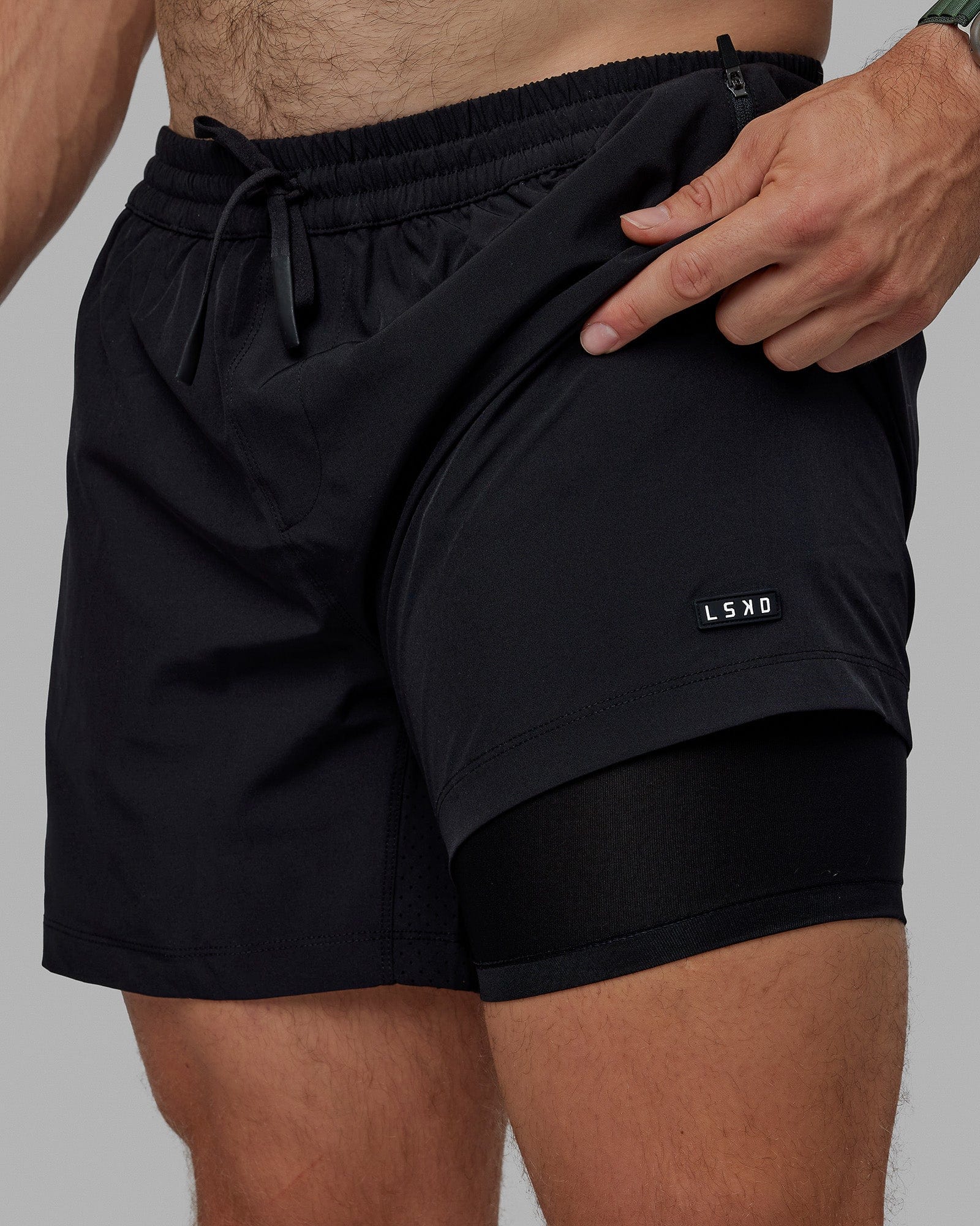 Rep 5" Lined Performance Shorts - Black | LSKD