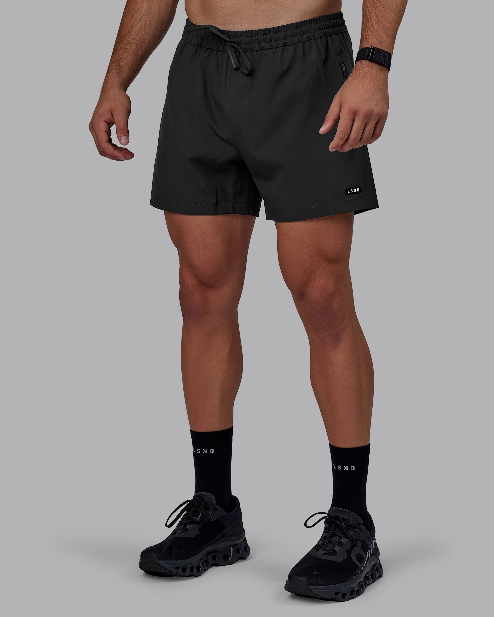 Rep 5" Performance Shorts - Pirate Black | LSKD