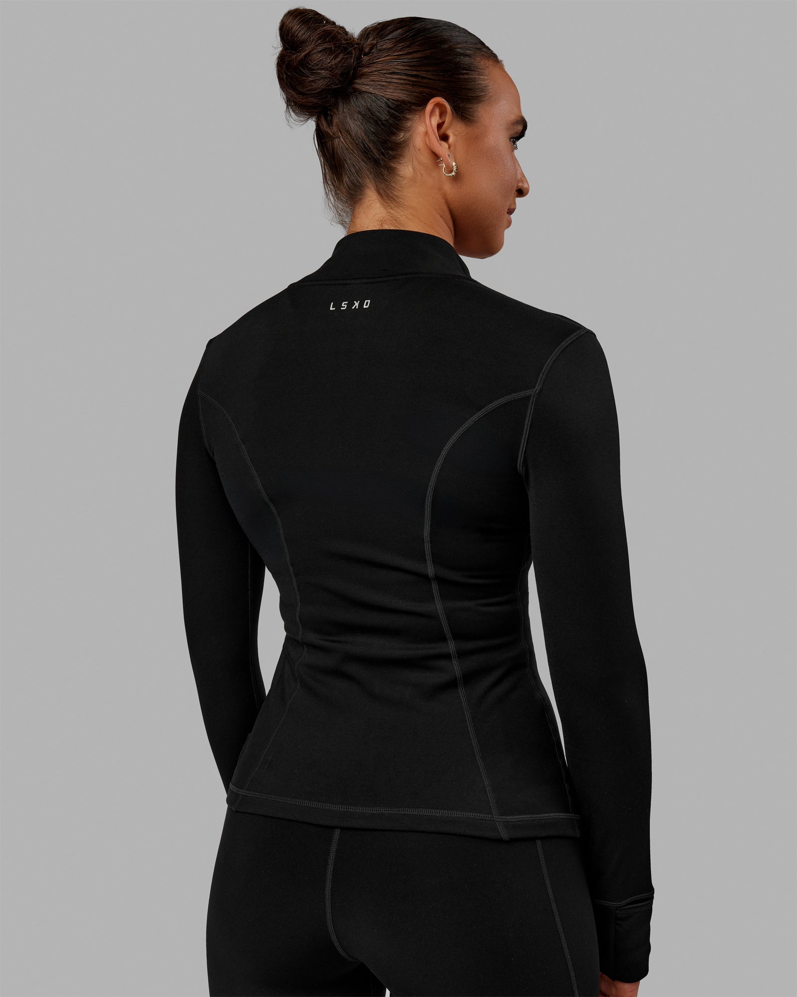 Stride Zip Through Thermal Jacket - Black | LSKD