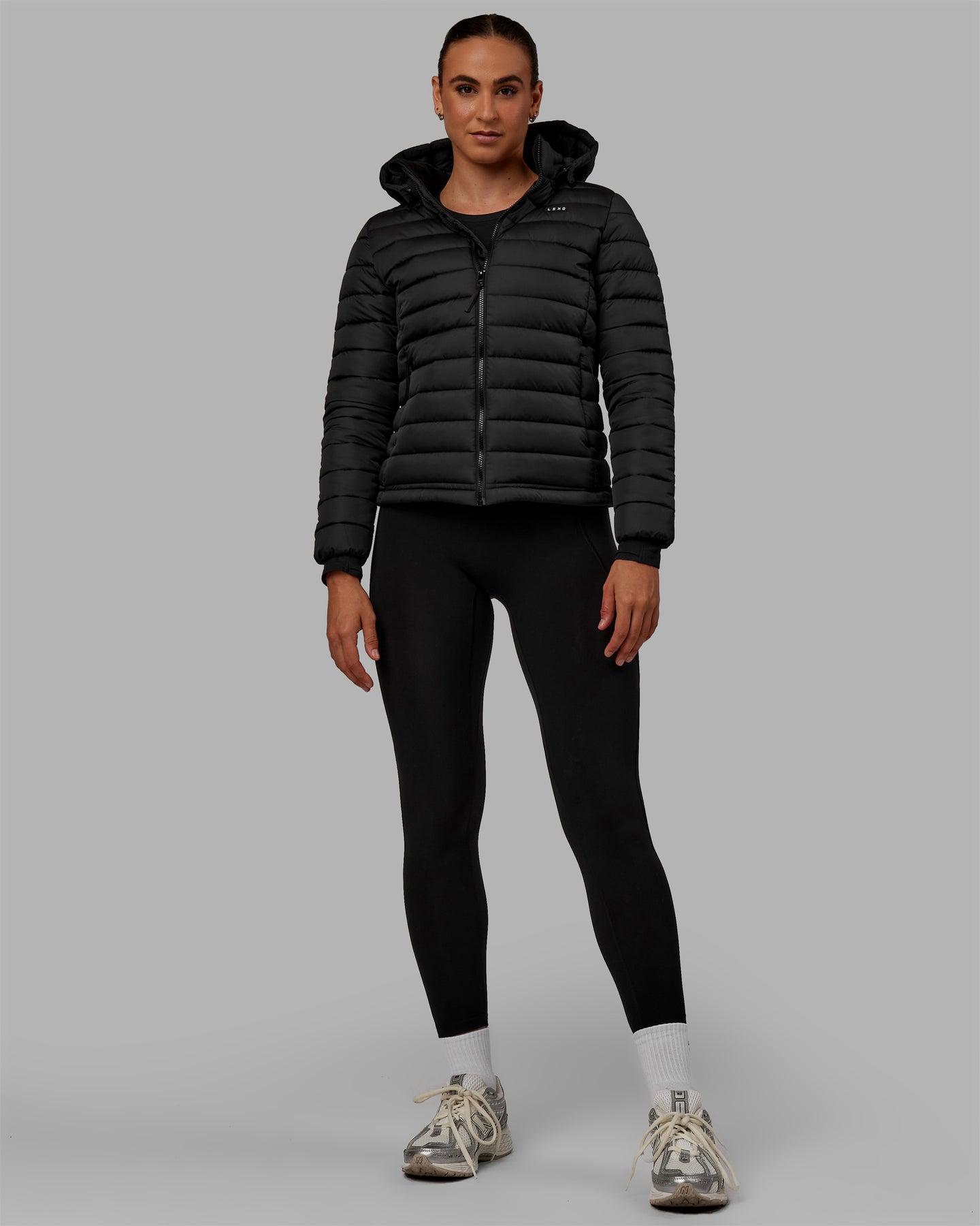 Womens All Day Puffer Jacket - Black | LSKD