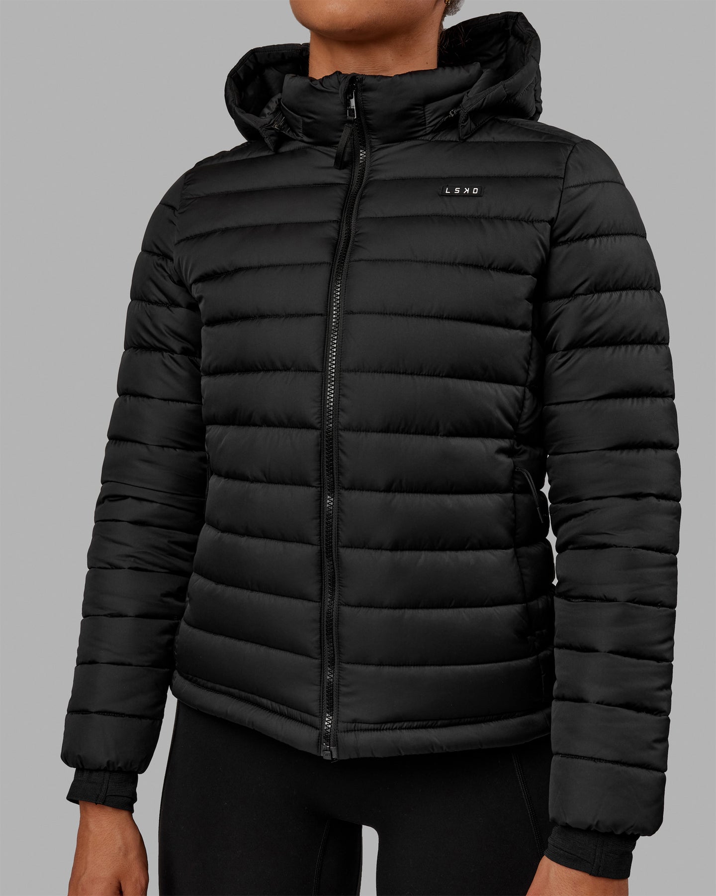 Womens All Day Puffer Jacket - Black | LSKD