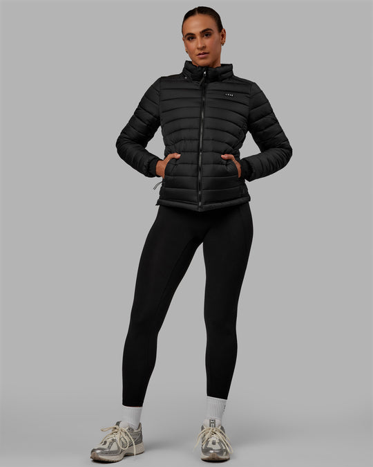 Womens All Day Puffer Jacket - Black | LSKD