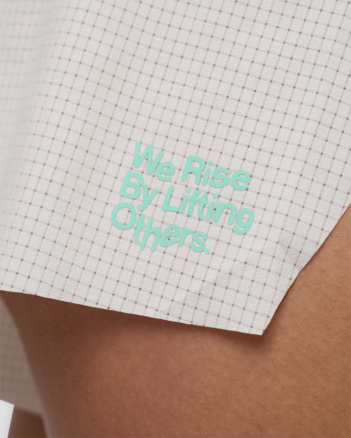 Accelerate 3" High-Rise Running Short - Off White-Floral Sticker | LSKD