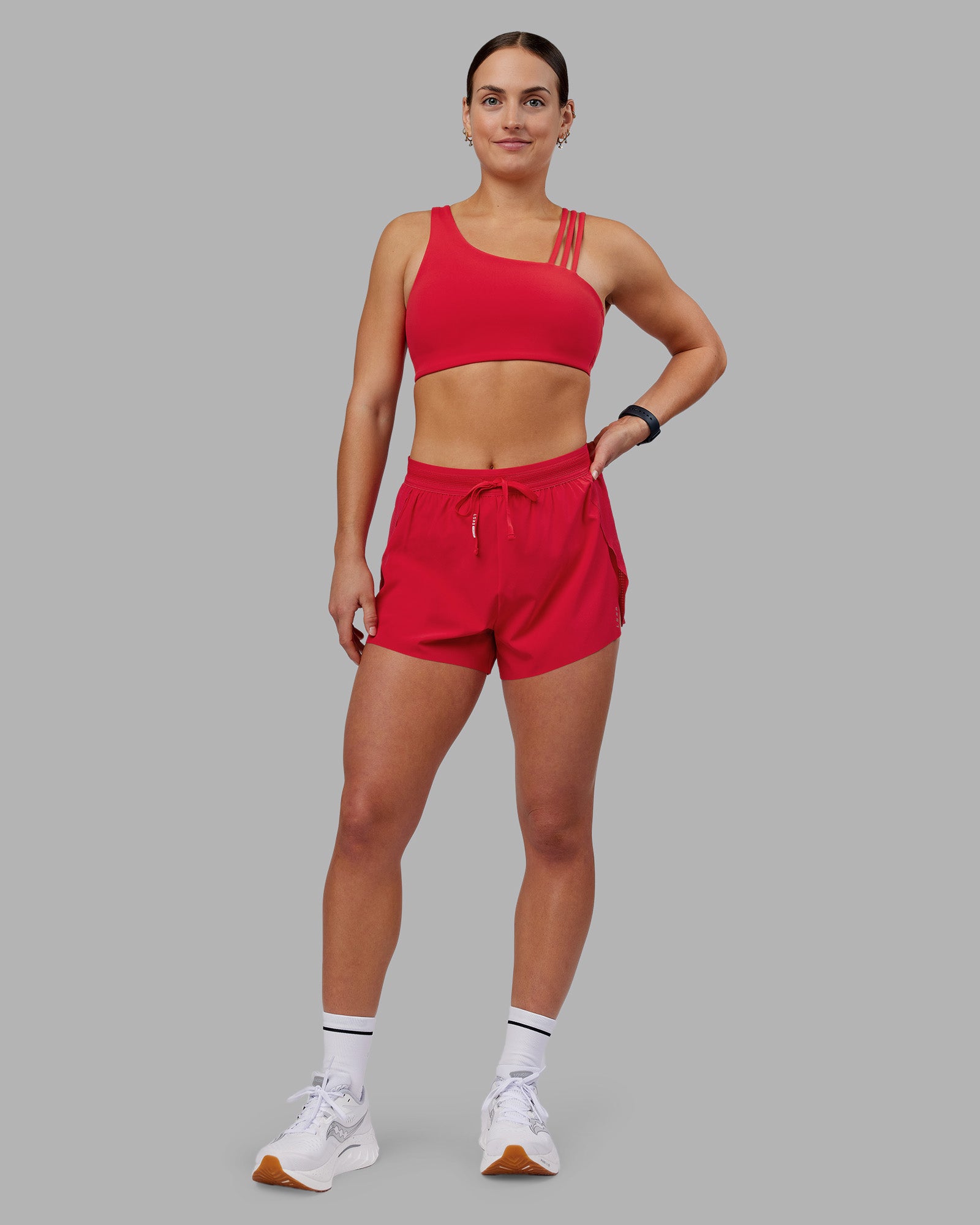 Accelerate 3" High-Rise Running Short - Scarlet | LSKD