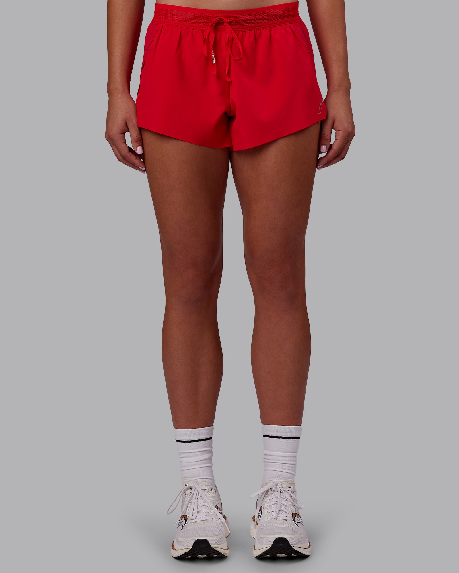 Accelerate 3" Mid-Rise Running Short - Scarlet | LSKD