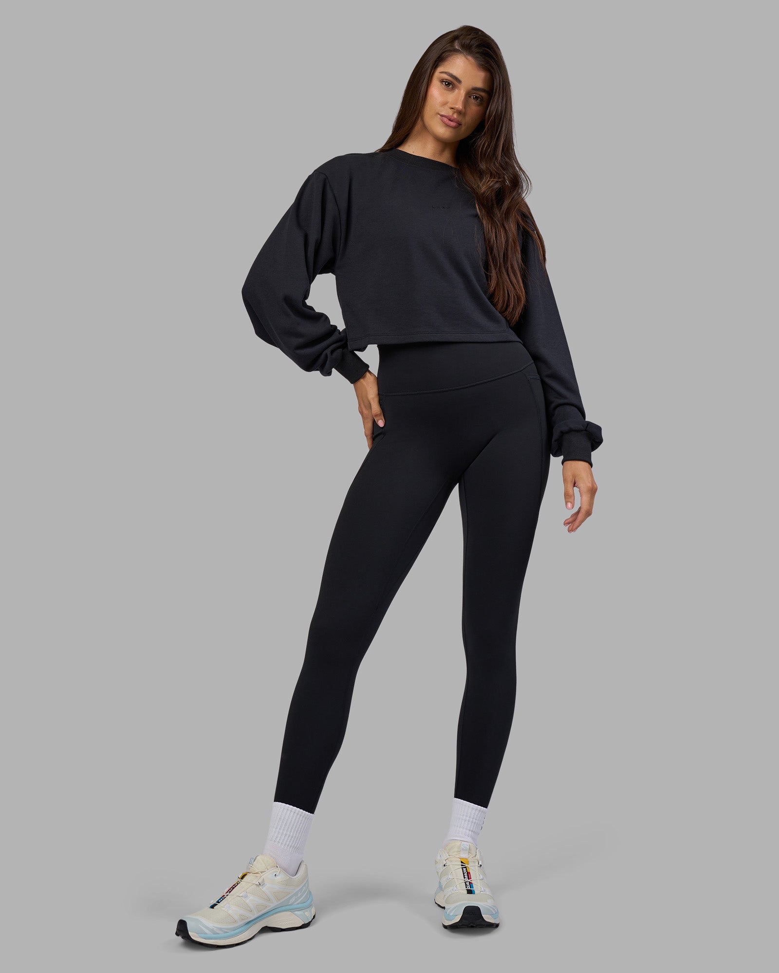 Breeze Open Back Sweater - Black-Black | LSKD