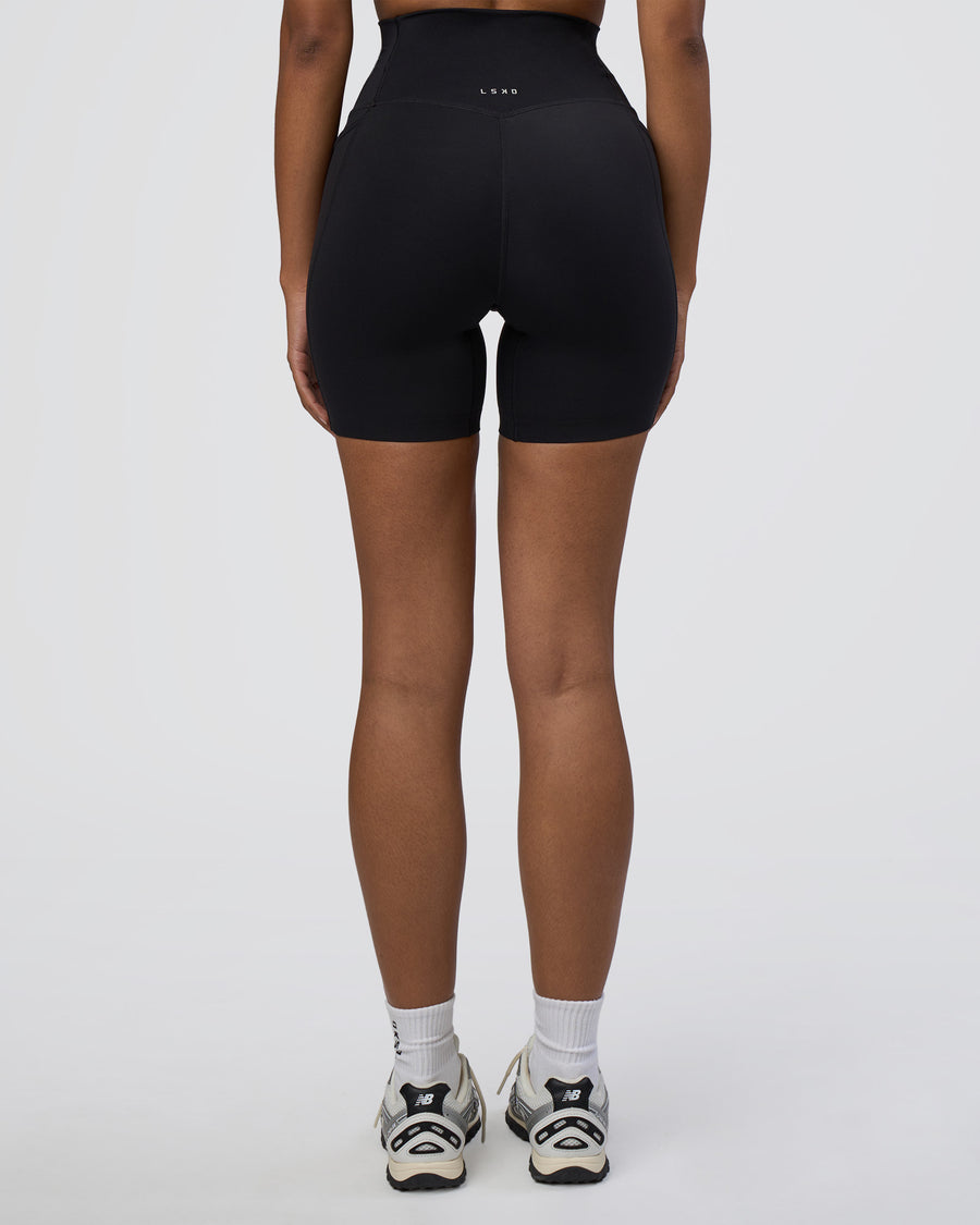 Elixir Ultra High-Rise 6" Short Pockets - Black | LSKD