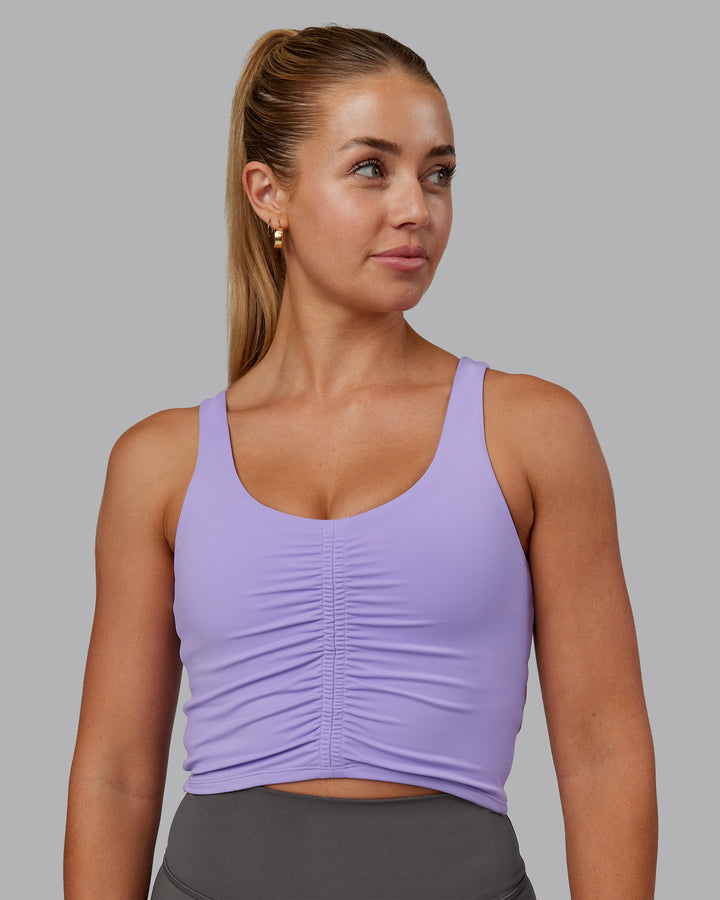Liberty Ruched Tank - Violet Ray | LSKD