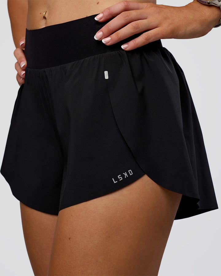 Pacer 3" Running Short - Black | LSKD