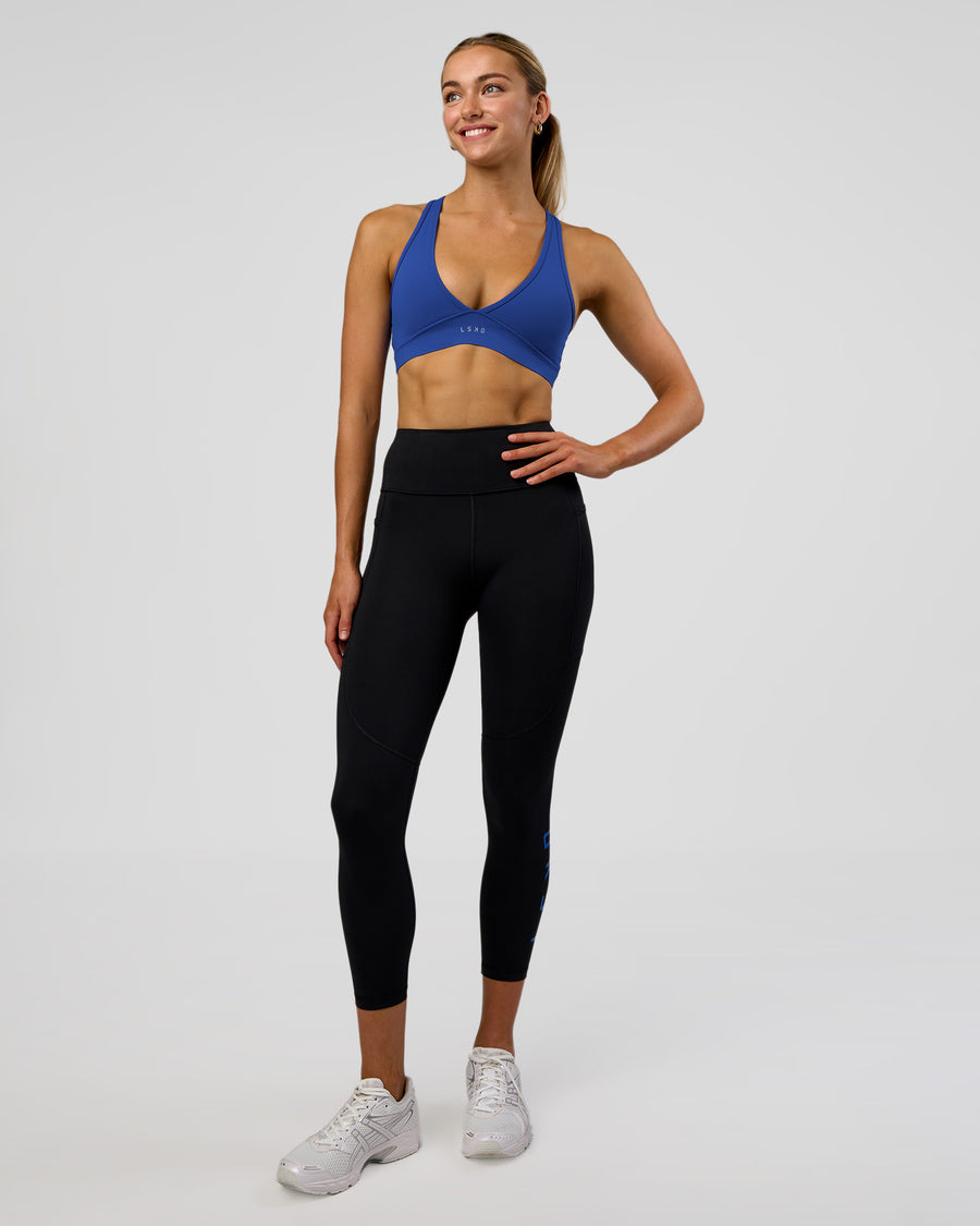 Rep Ultra High-Rise 7/8 Legging Pockets - Black-Electric Indigo | LSKD