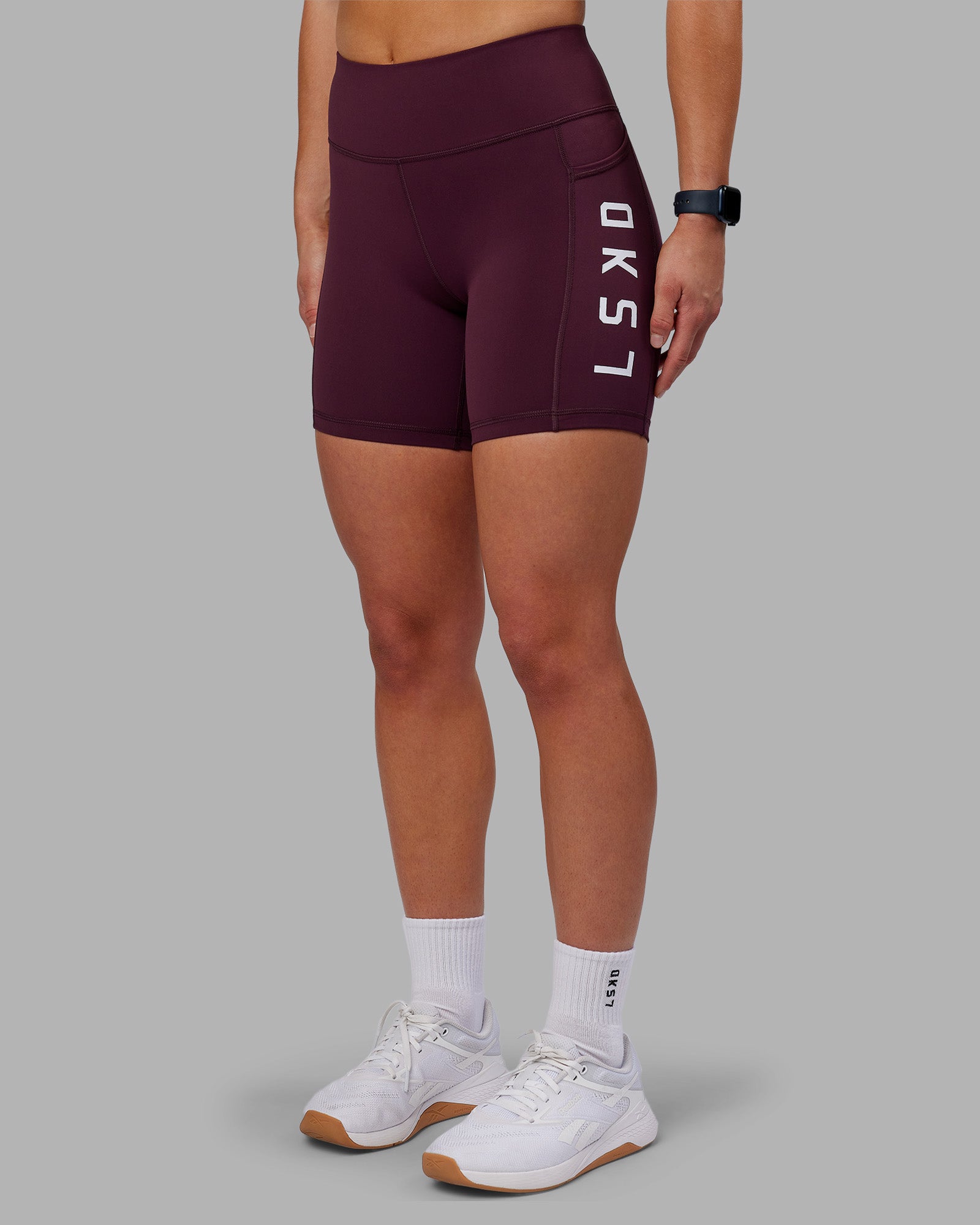 Rep Ultra High-Rise 6" Short Pockets - Cherry Lacquer-White | LSKD