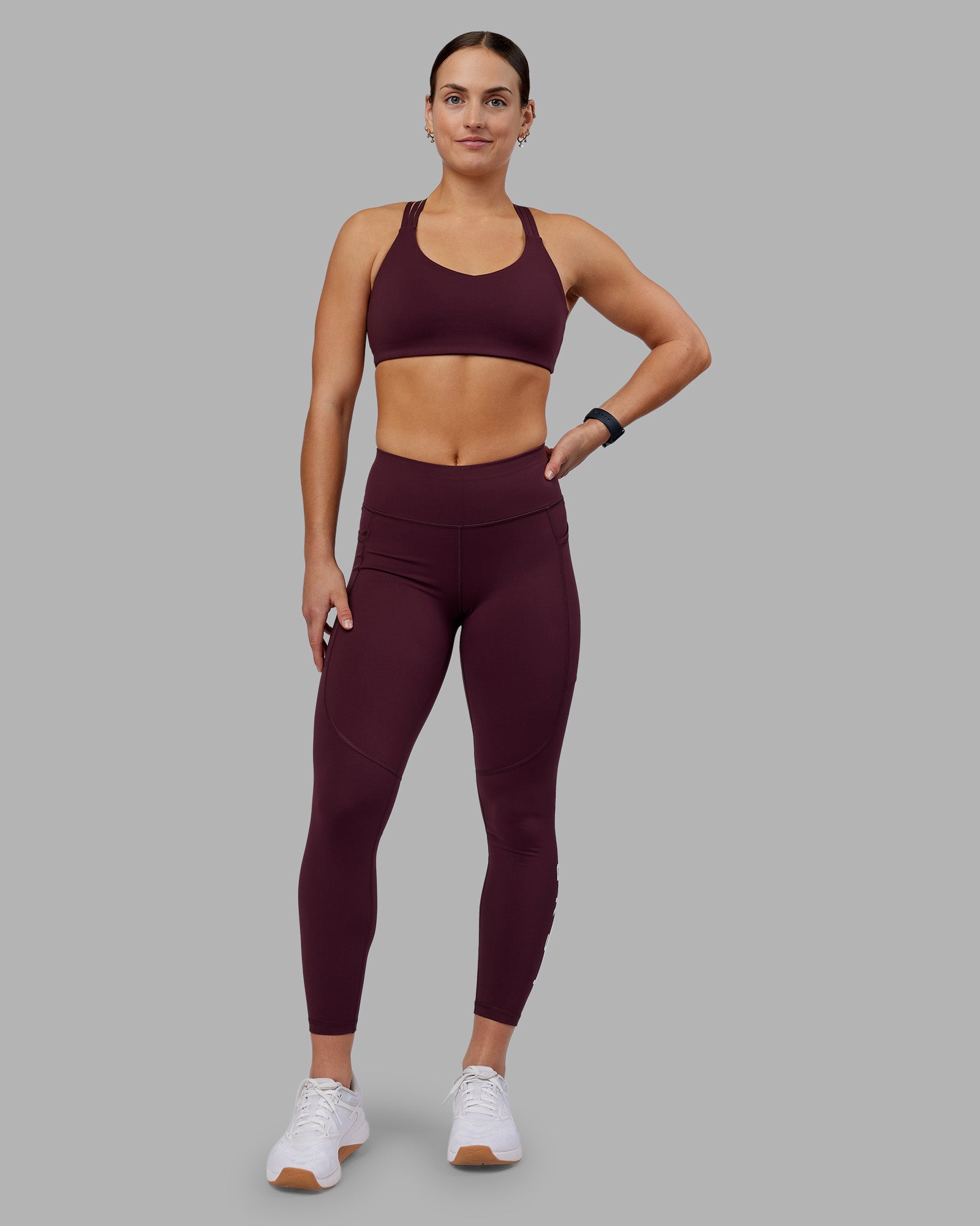 Rep Ultra High-Rise 7/8 Legging Pockets - Cherry Lacquer-White | LSKD