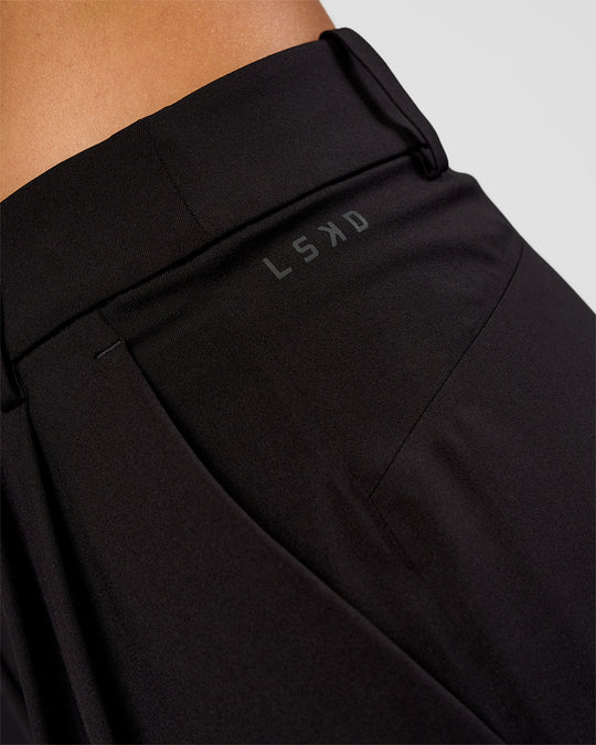 StretchShift Wide Leg Short - Black | LSKD