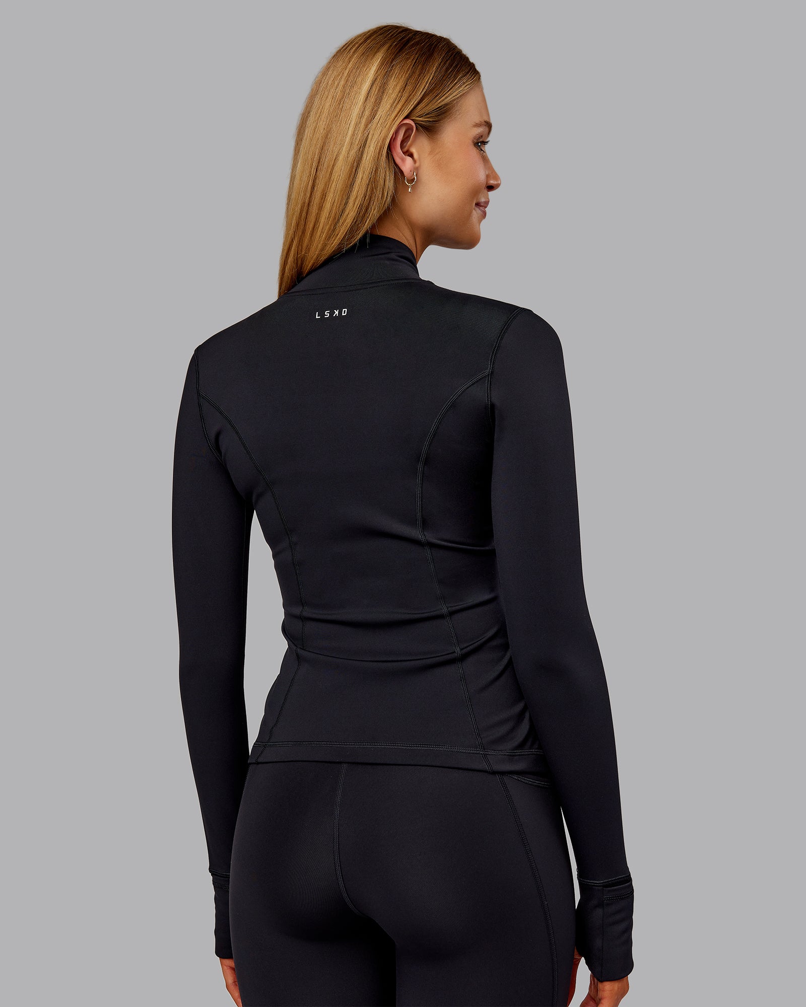 Stride Zip Through Thermal Jacket - Black | LSKD