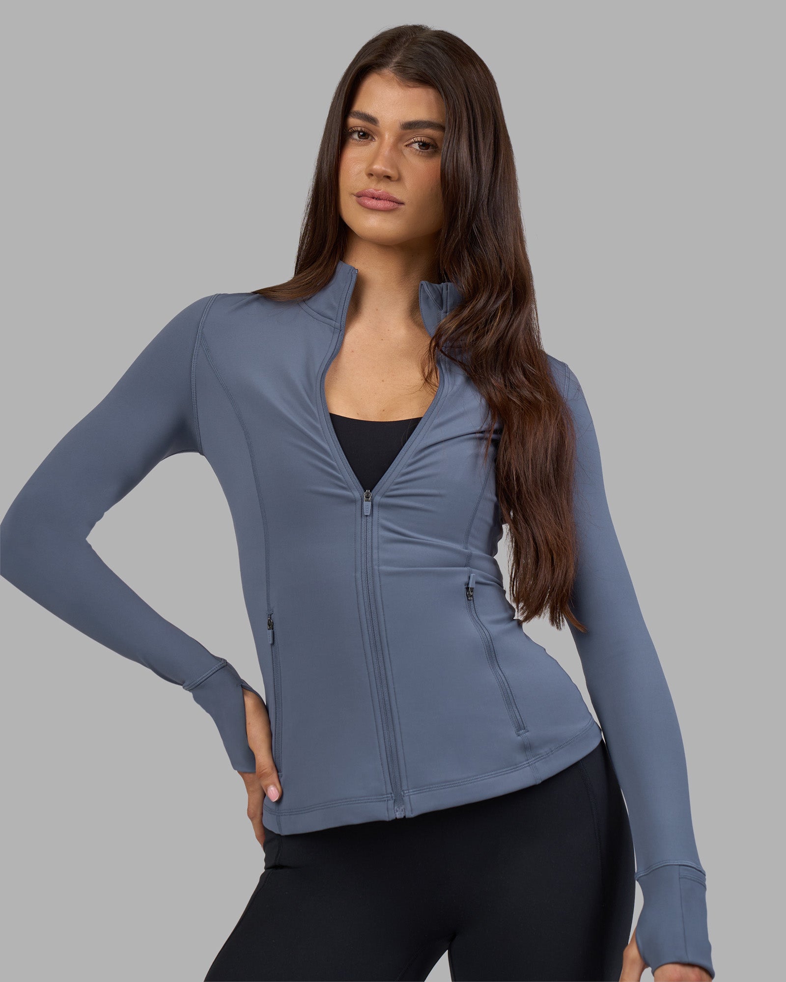 Stride Zip Through Jacket - Night Shadow | LSKD
