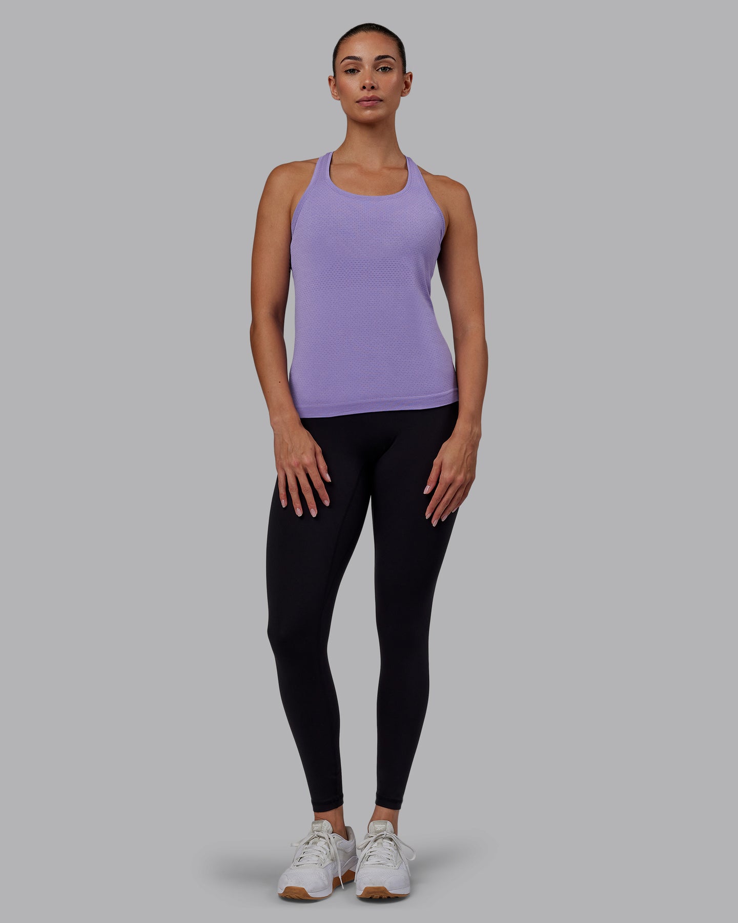 Womens AeroFLX+ Seamless Tank - Dahlia Purple Marl | LSKD