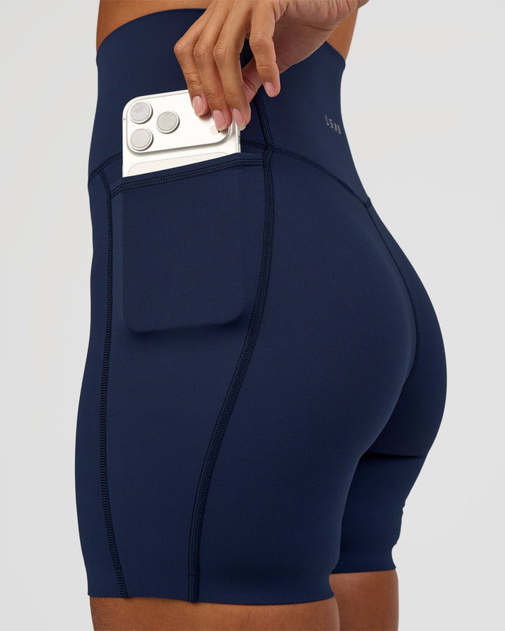 Elixir Ultra High-Rise 6" Short Pockets - Future Navy | LSKD