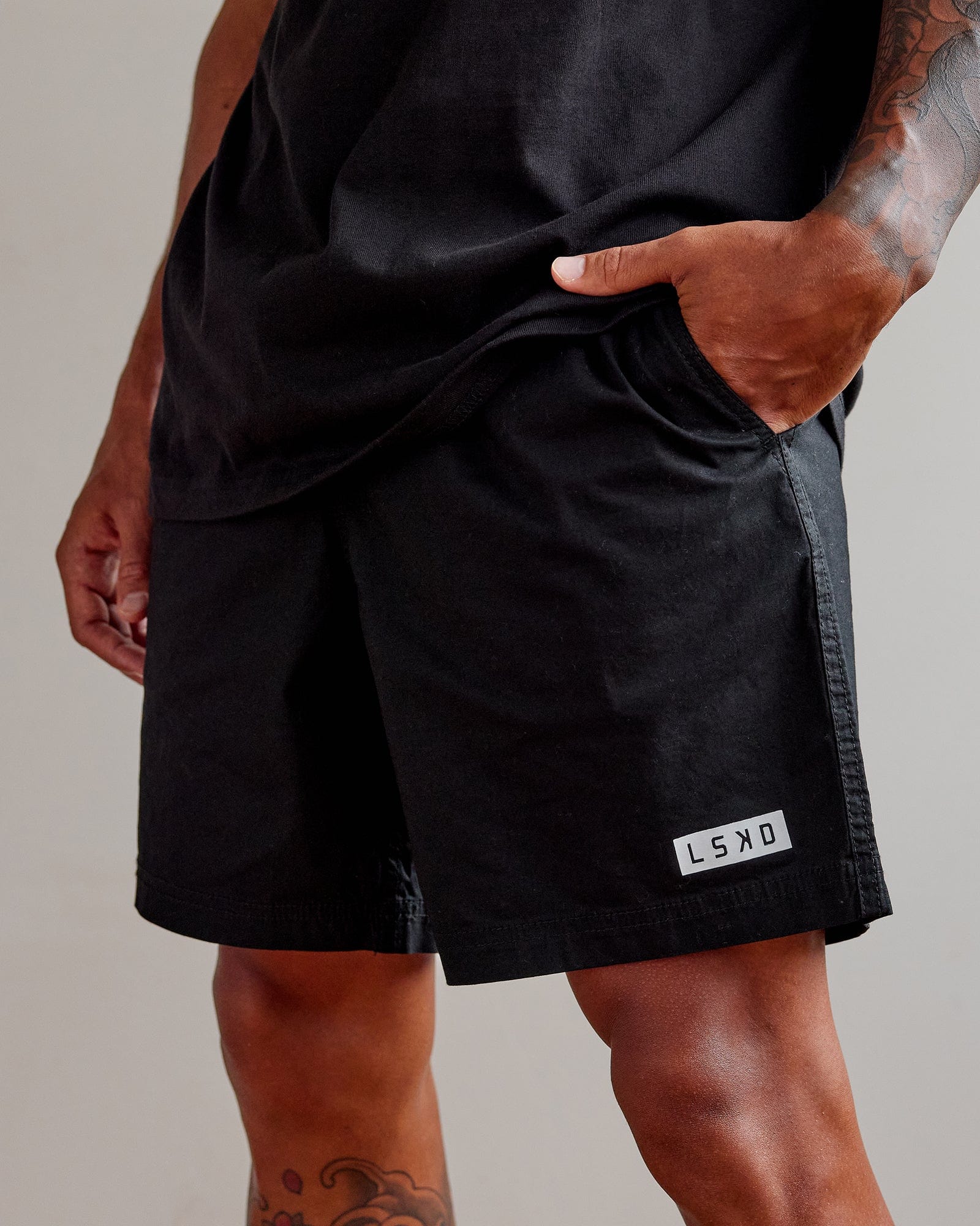 Daily 7" Shorts - Black-White | LSKD