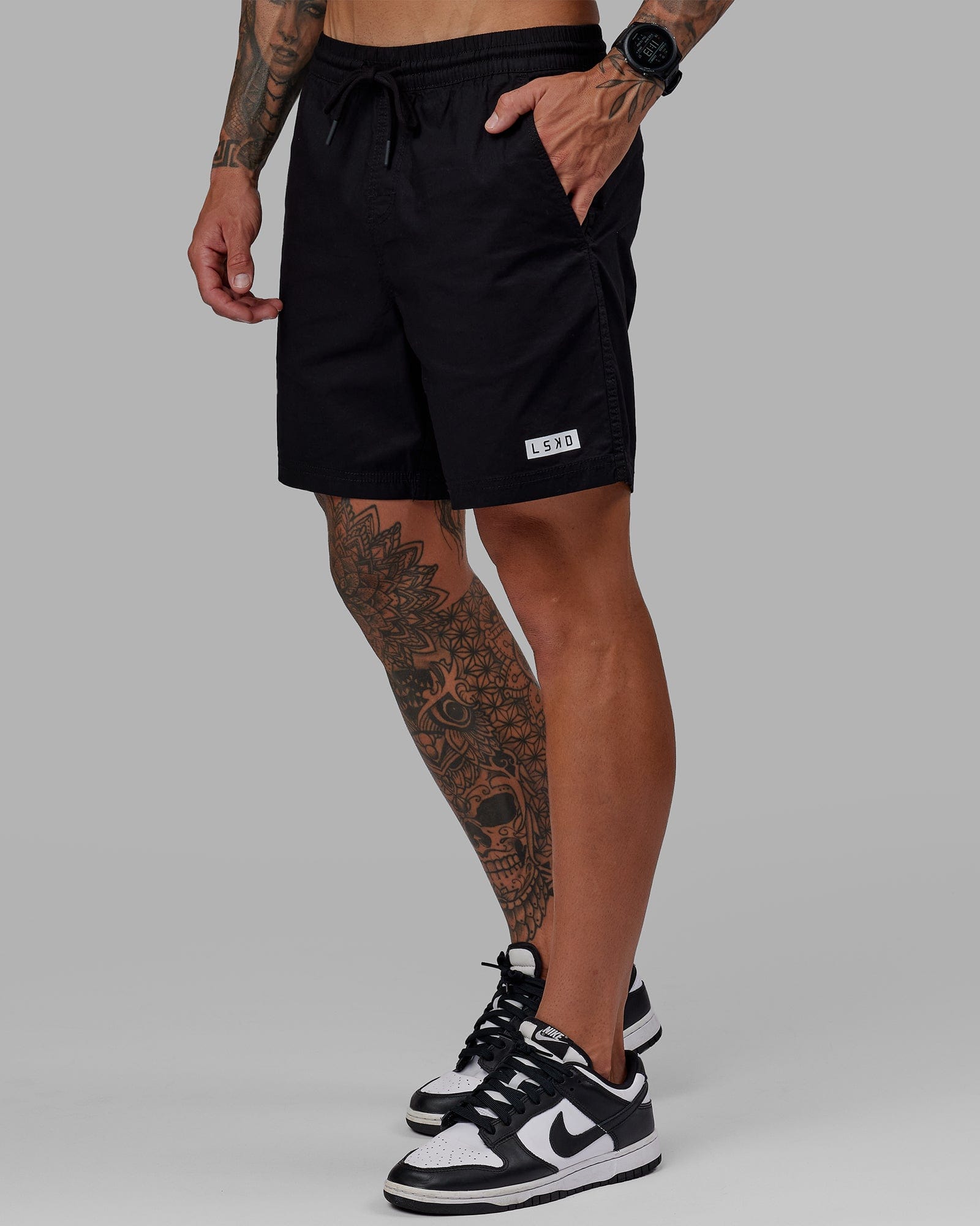 Daily 7" Shorts - Black-White | LSKD